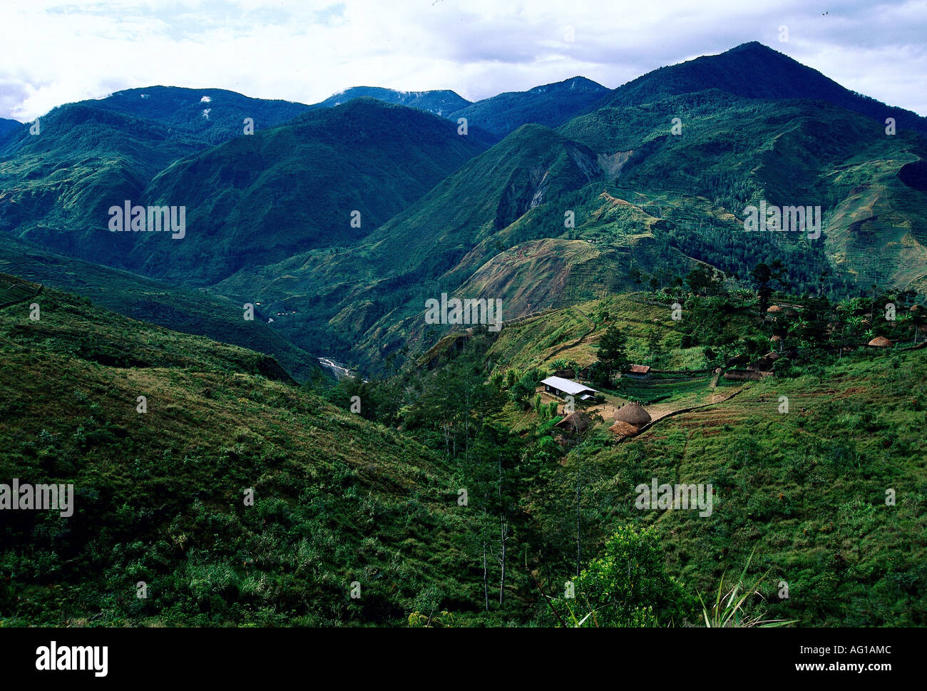 Indonesia Irian Jaya Island Valley High Resolution Stock Photography ...