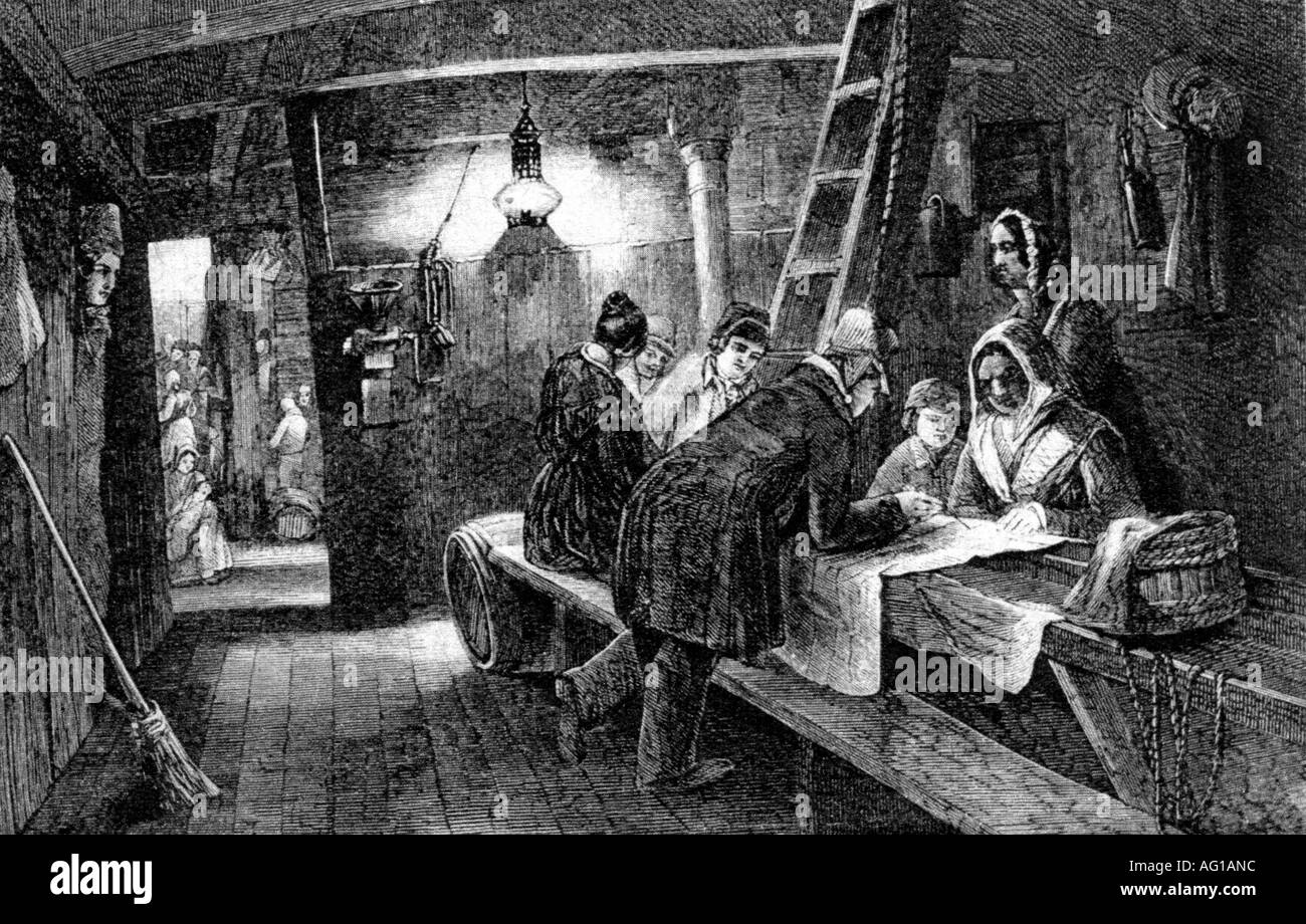 transport / transportation, navigation, emigrant ship, steerage ...