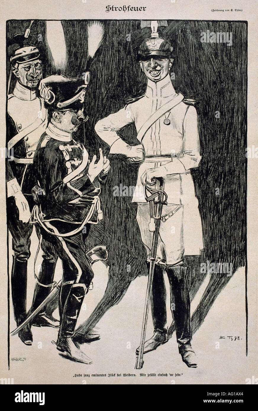 Historical, Historic, Magazine, Germany, Satire, Caricature ...