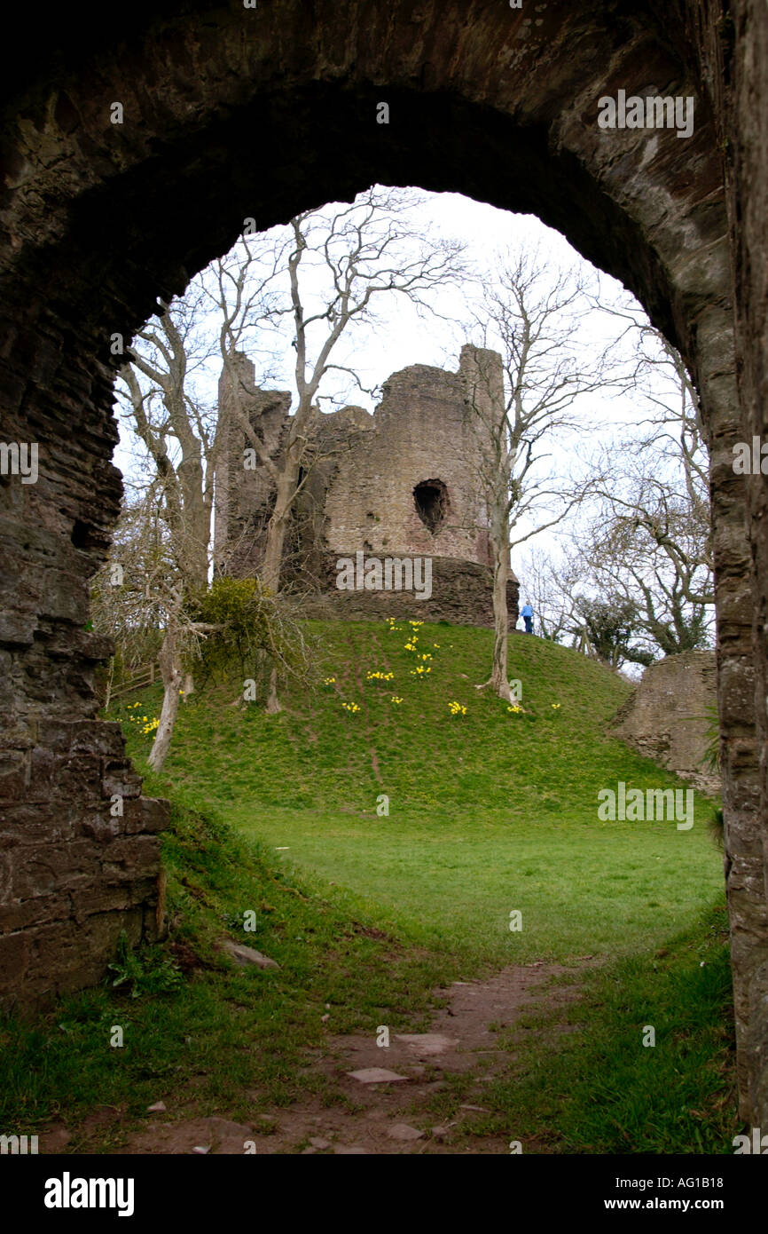 Remains of the 12th century castle at Longtown Herefordshire England UK ...
