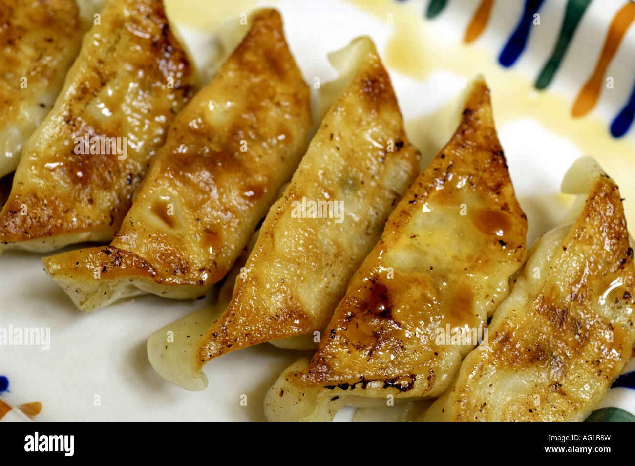 Japanese food Gyoza Stock Photo - Alamy