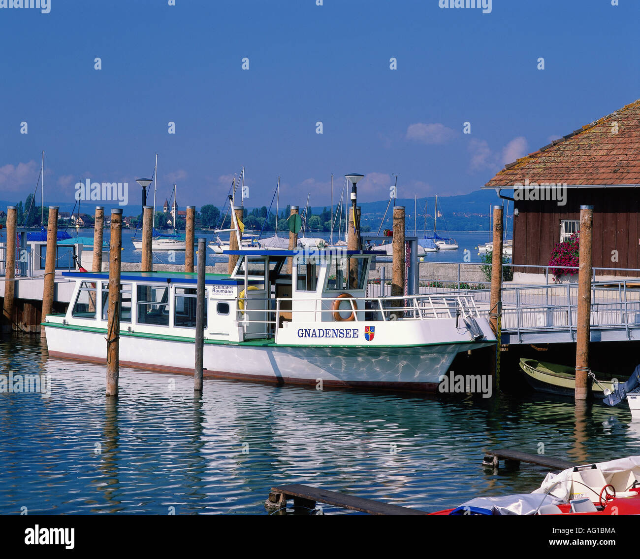 geography / travel, Germany, Baden-Wuerttemberg, Allensbach, harbour ...