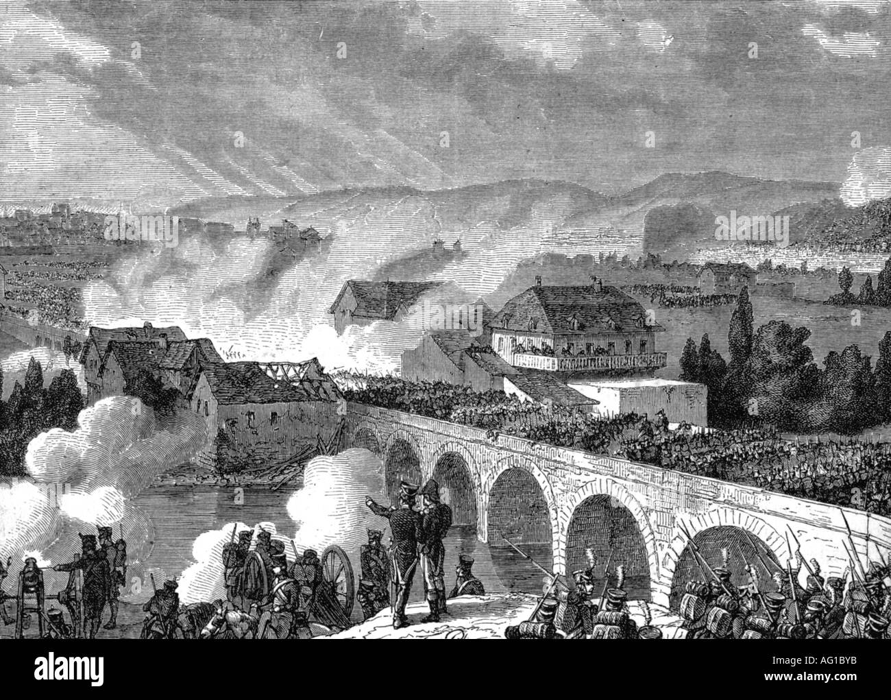 events, War of the Fifth Coalition 1809, Battle of Wagram, 5.7.1809 - 6.7.1809, combat at Znaim ...