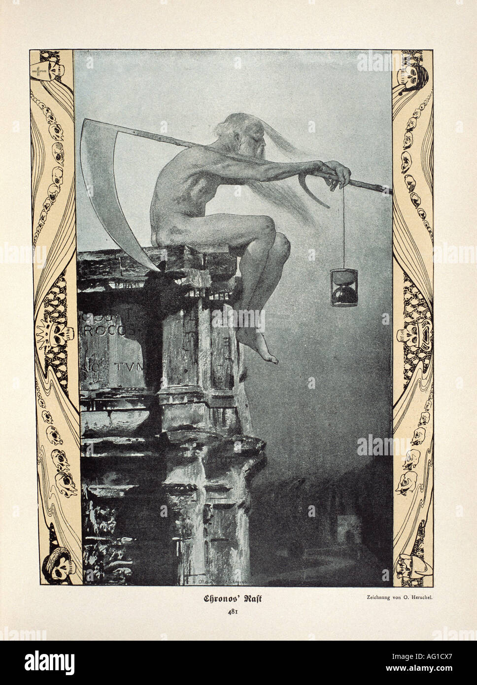 Scythe drawing hi-res stock photography and images - Alamy