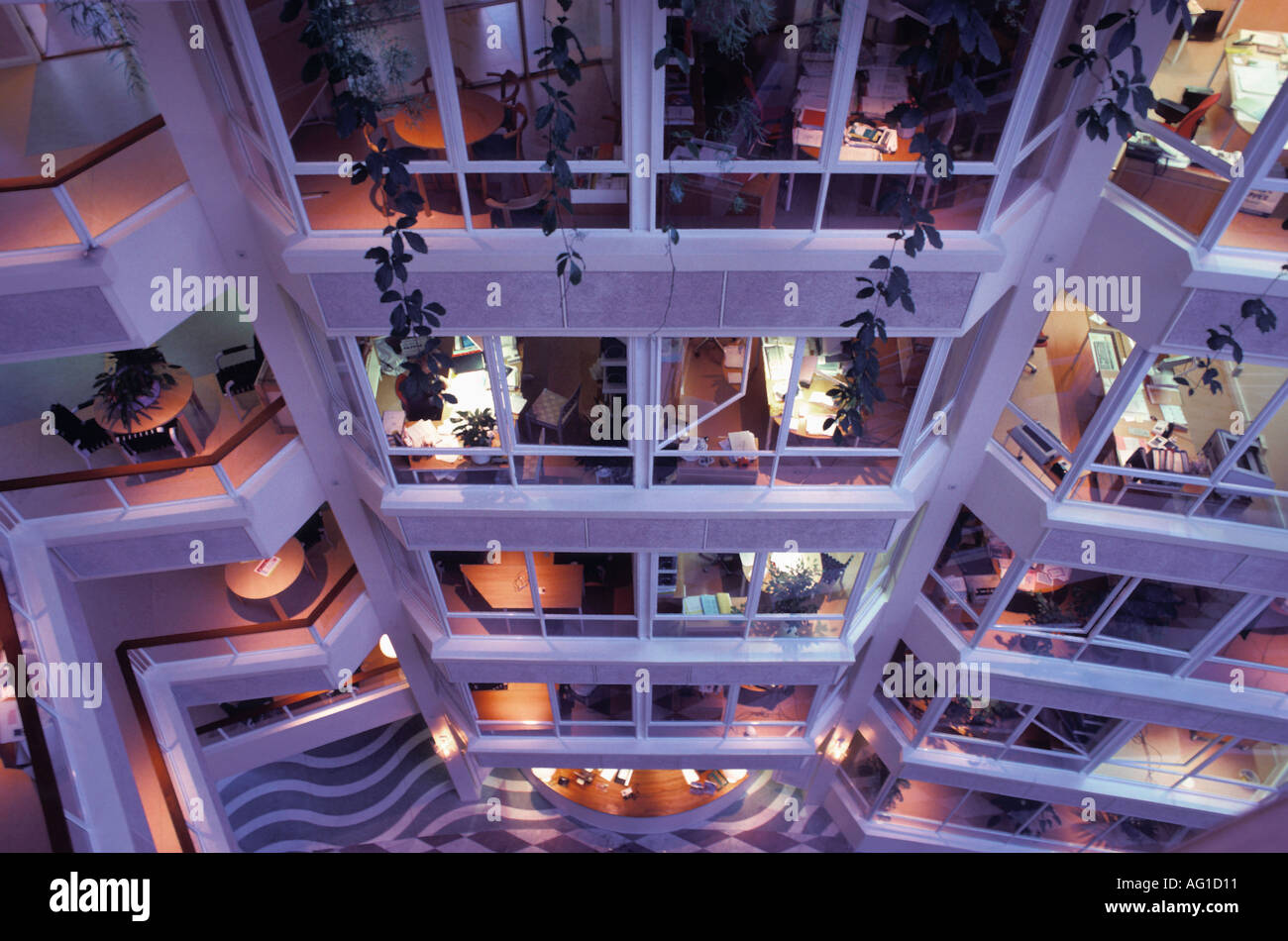 MODERN OFFICE ENVIRONMENT COUNTY COUNCIL BUILDING SWEDEN STOCKHOLM ...
