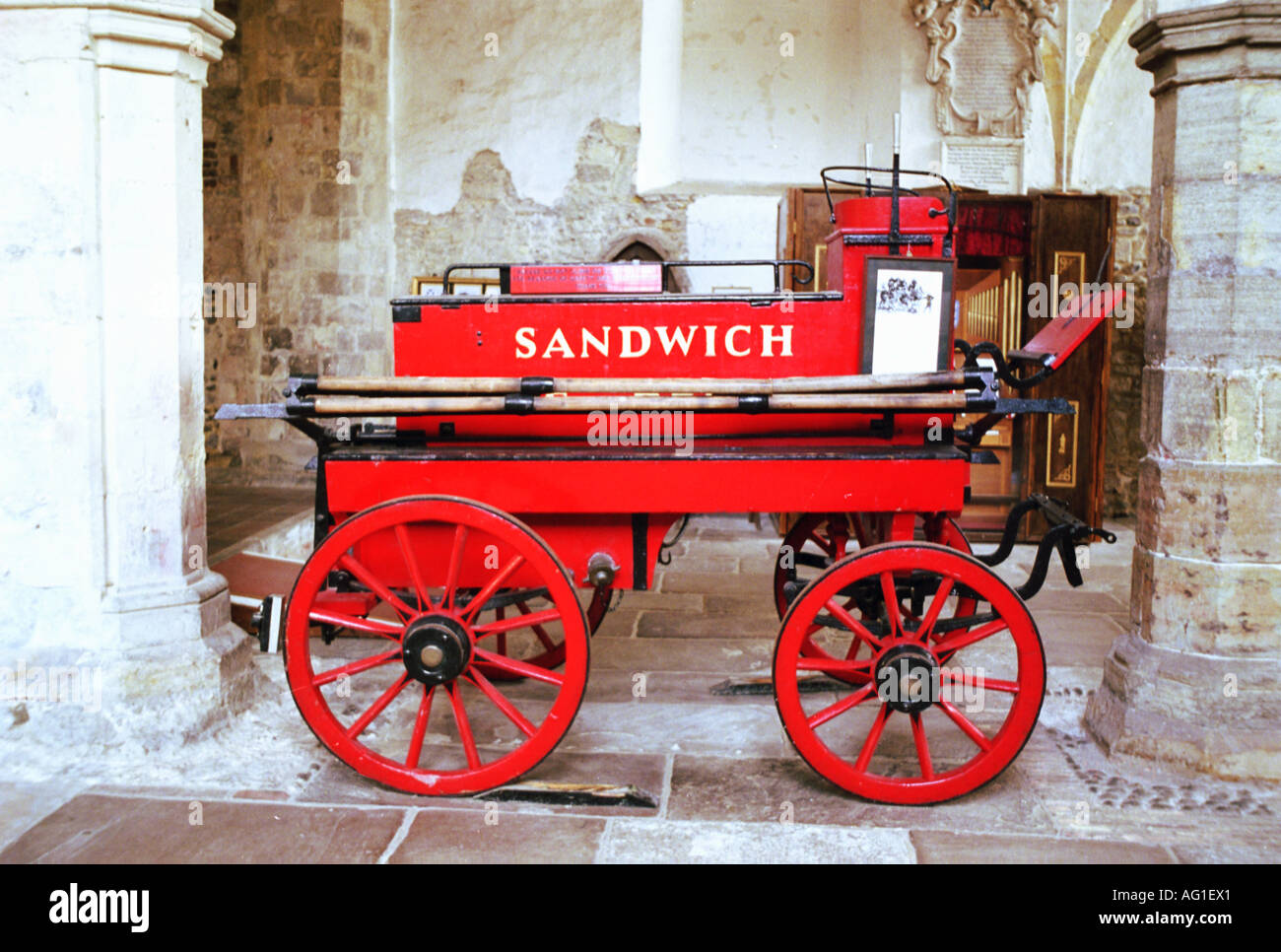 Horsedrawn fire engine Stock Photo - Alamy