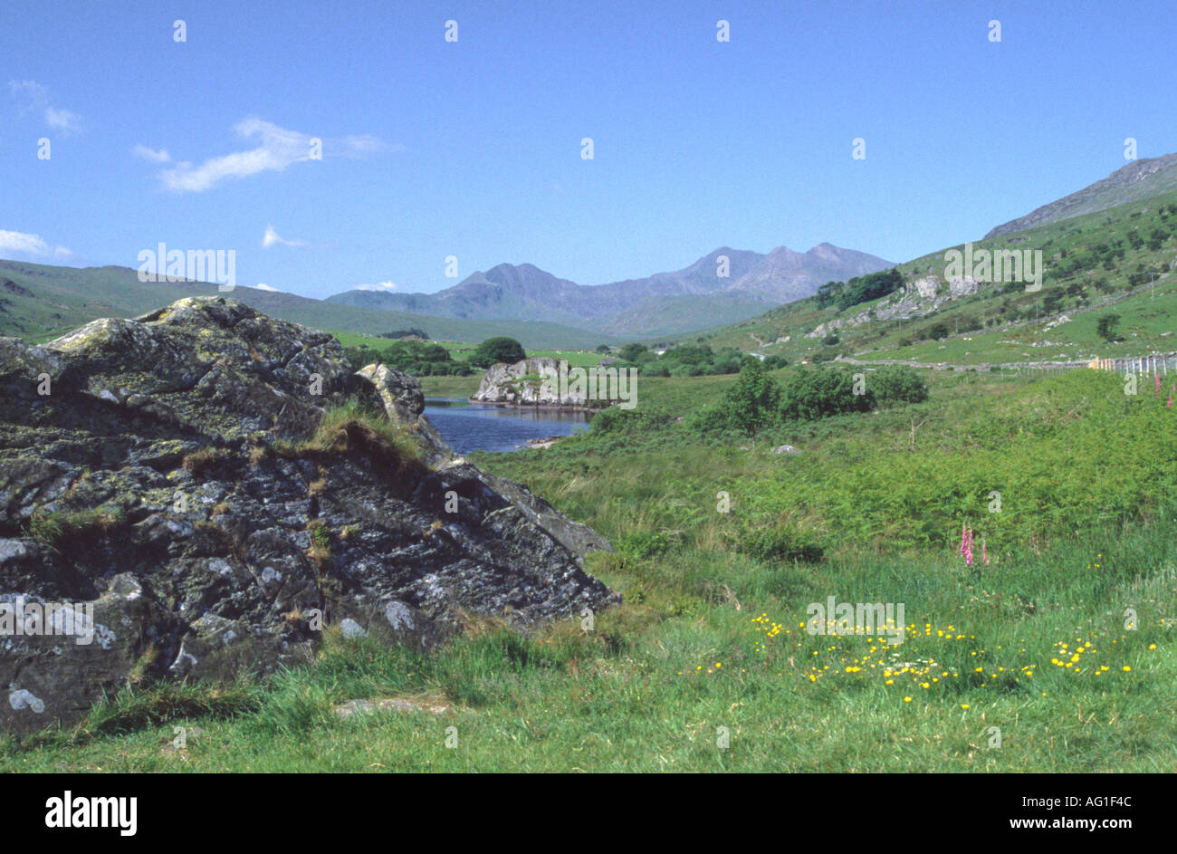 Lake valley glacial snowdon hi-res stock photography and images - Alamy