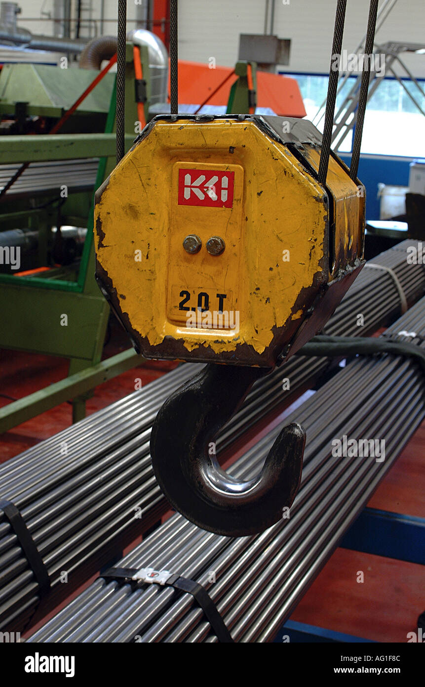 industrial crane hook Stock Photo - Alamy