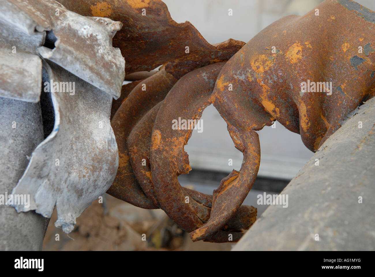 Remnants of Qassam rockets developed by the Izz ad-Din al-Qassam ...