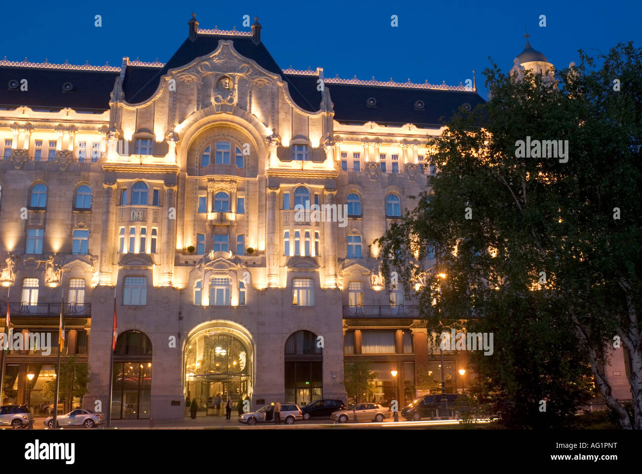 Gresham Palace Palota Four Seasons Hotel Budapest Hungary Stock Photo - Alamy