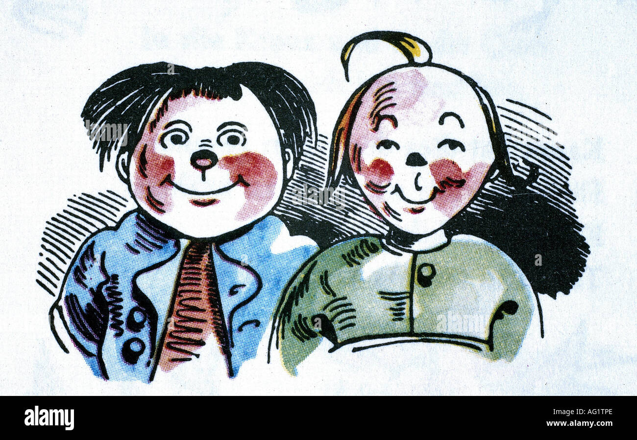 "literature, Wilhelm Busch, "Max und Moritz", drawing, 1865 portrait ...