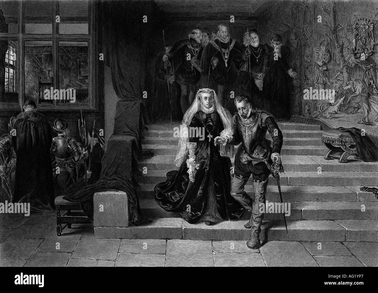 Mary queen scots execution Black and White Stock Photos & Images - Alamy