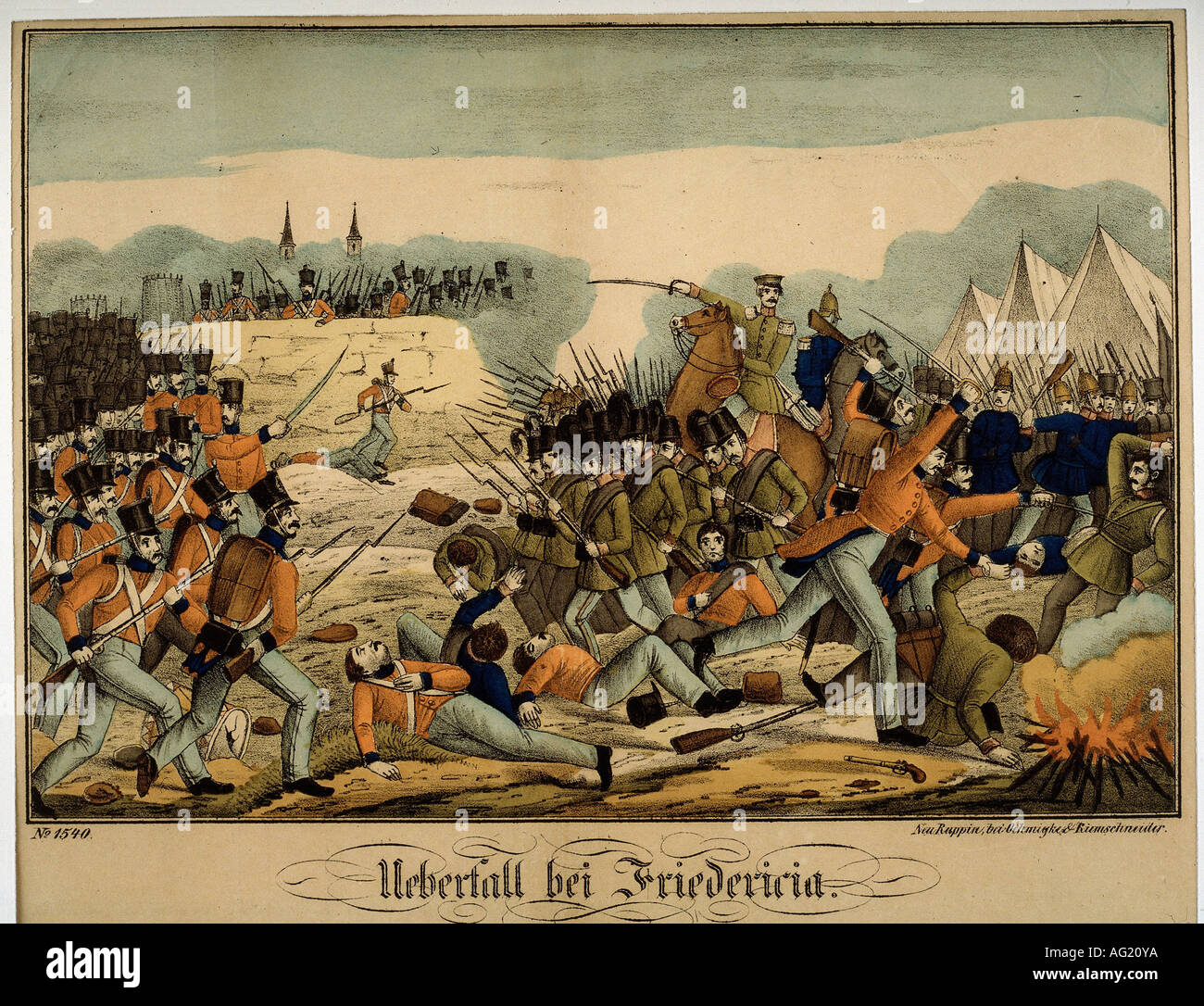 events, First War of Schleswig 1848 - 1851, battle of Fredericia, 6.7. ...