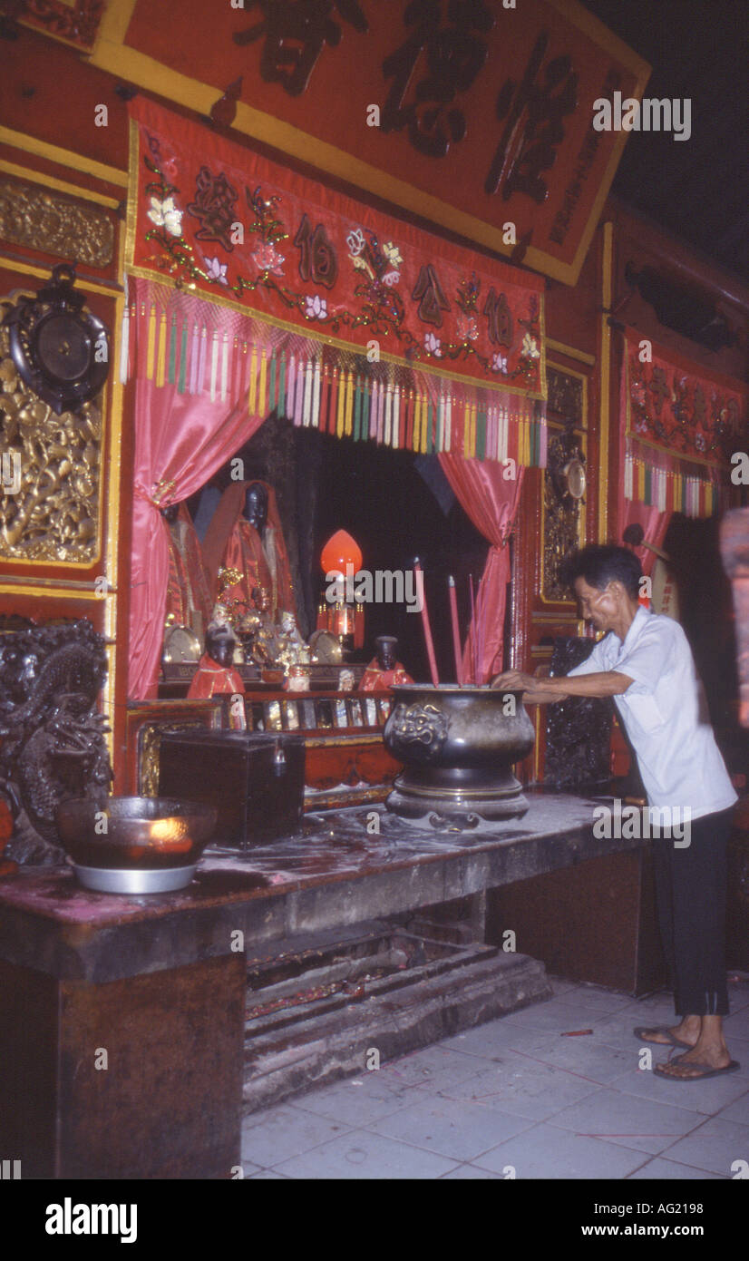Indonesia Java Chinese temple in Glodok Jakarta China Town Stock Photo ...