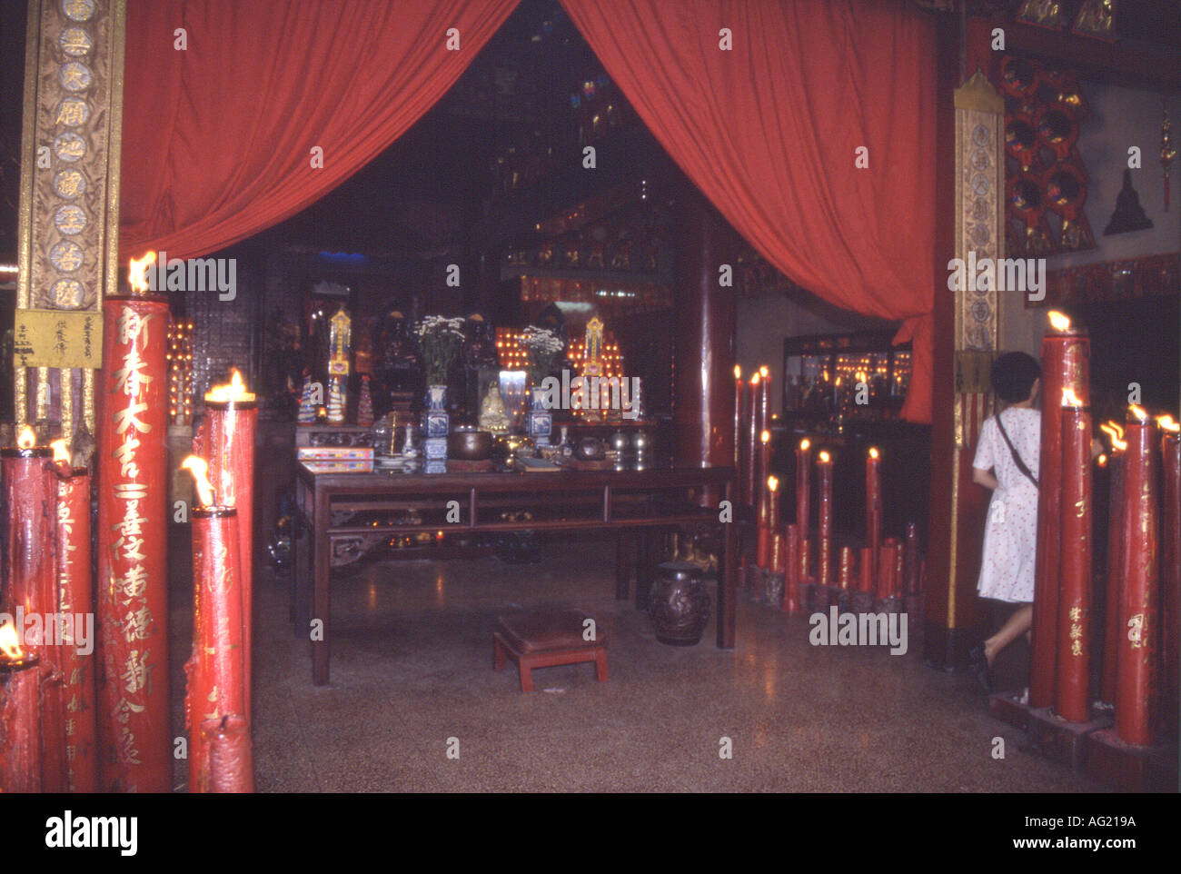 Indonesia Java Chinese temple in Glodok Jakarta China Town Stock Photo ...