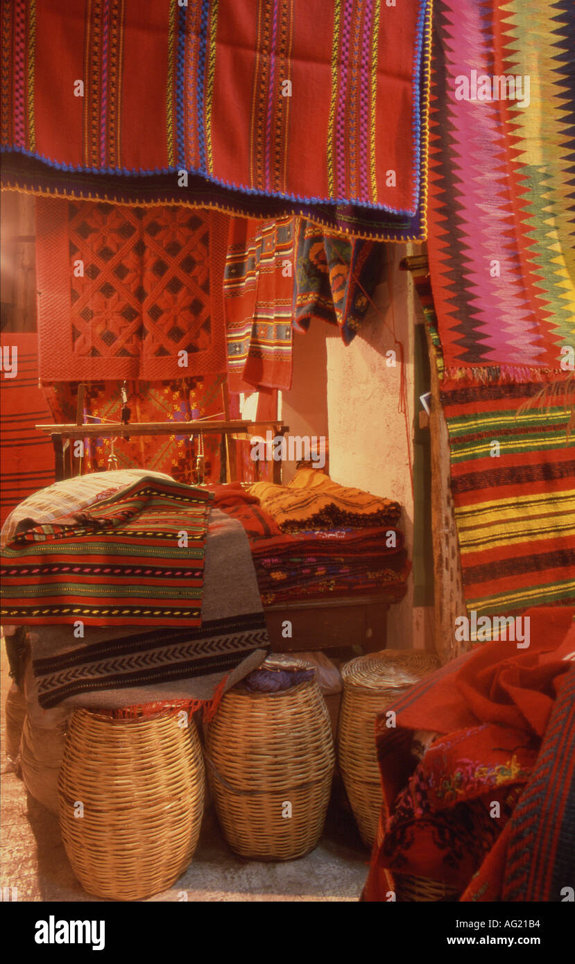 Greece Crete Cretan weaving Stock Photo - Alamy