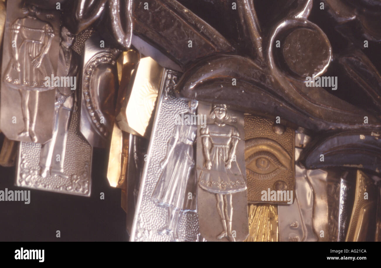 Amulets in a Greek orthodox church Stock Photo - Alamy