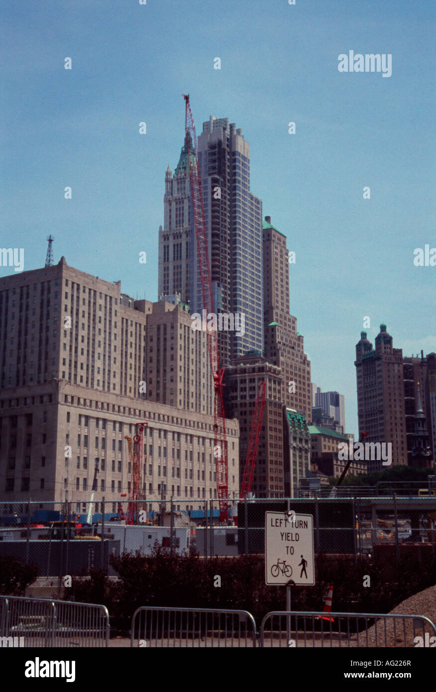 Buildings surrounding Ground Zero, Manhattan, New York, USA Stock Photo ...