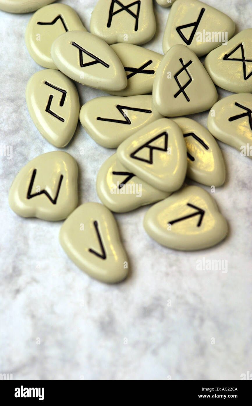Rune stones hi-res stock photography and images - Alamy