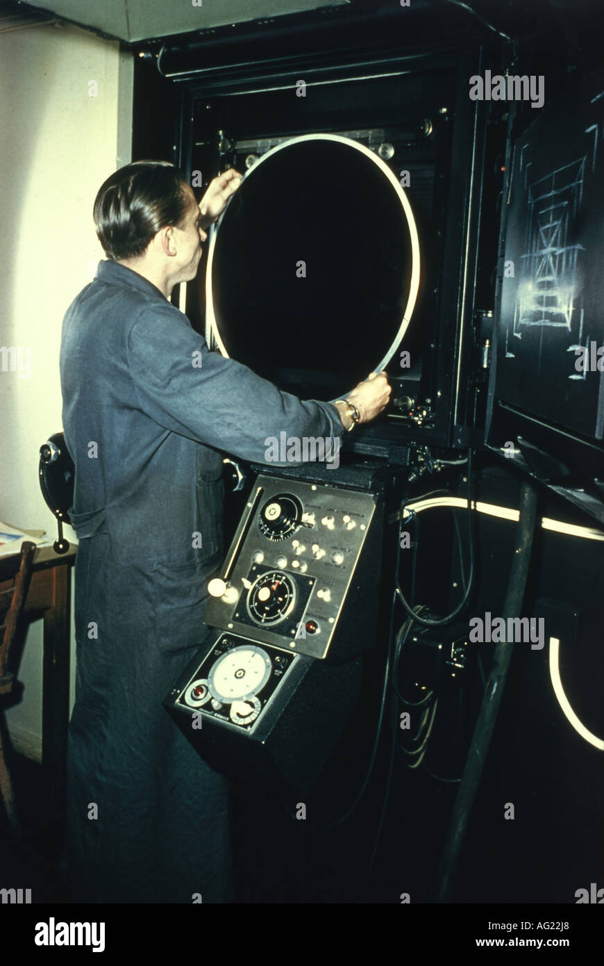 press/media, fabrication of a newspaper, Germany, 1950s ...