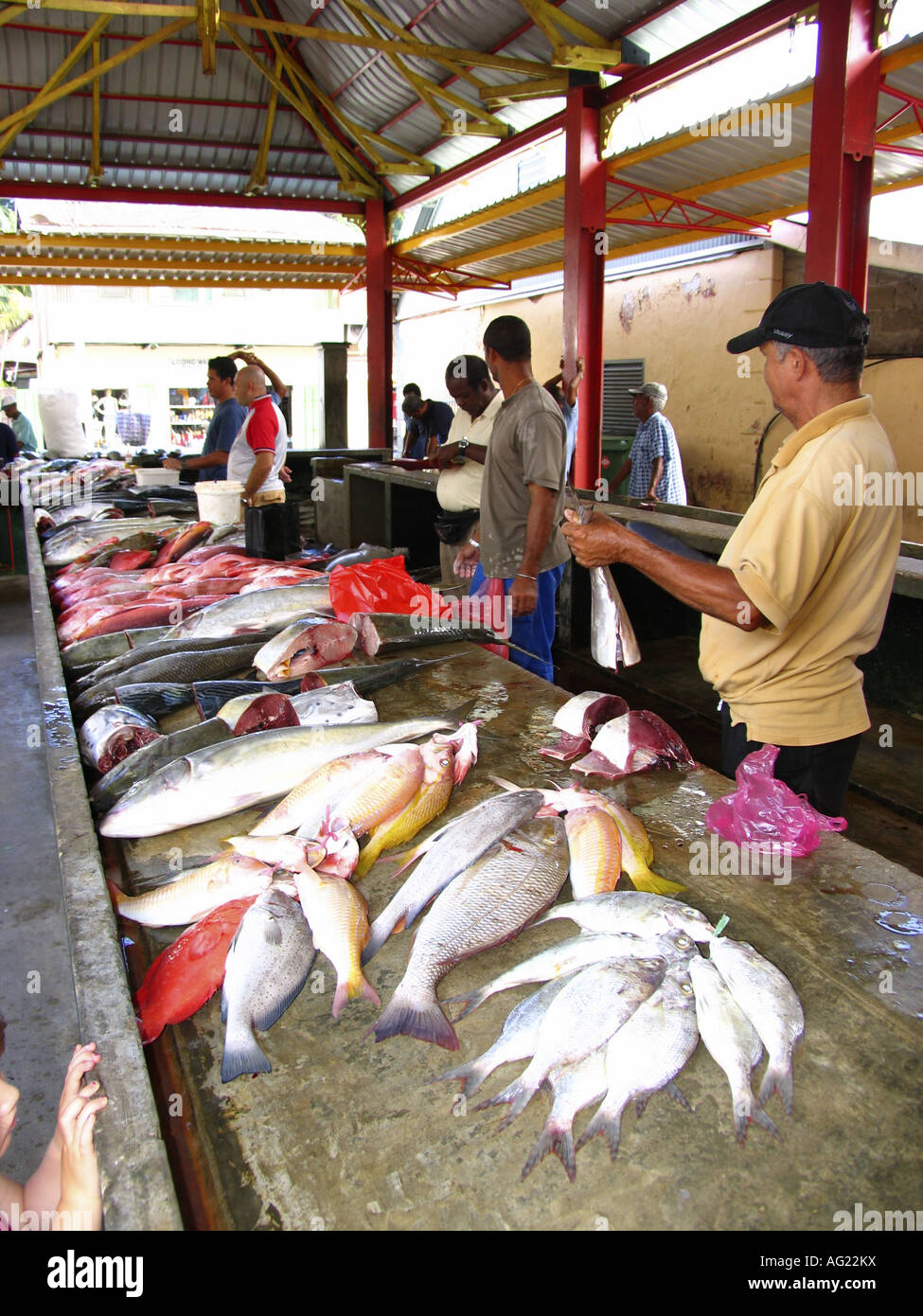 Victoria fish Market, Mahé Island, Seychelles Stock Photo - Alamy