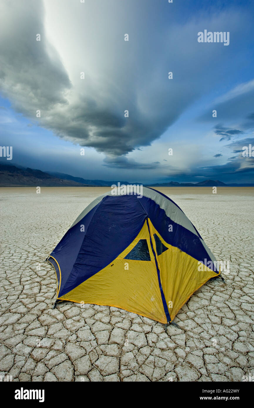 Camping in Alvord desert Stock Photo - Alamy