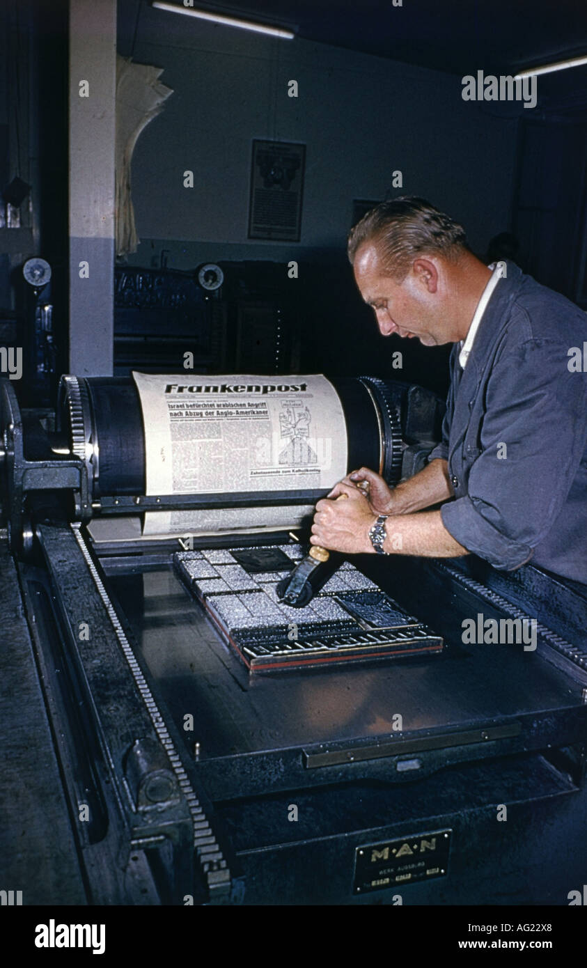 1950s newspaper hi-res stock photography and images - Alamy