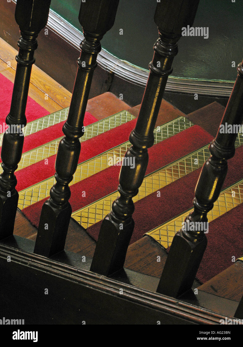Brass stair treads hi-res stock photography and images - Alamy