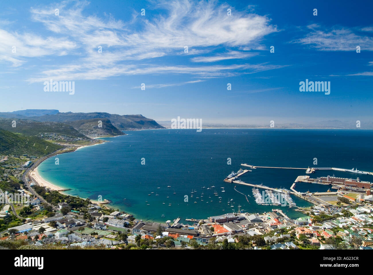 Aerial view simonstown landscape hi-res stock photography and images ...