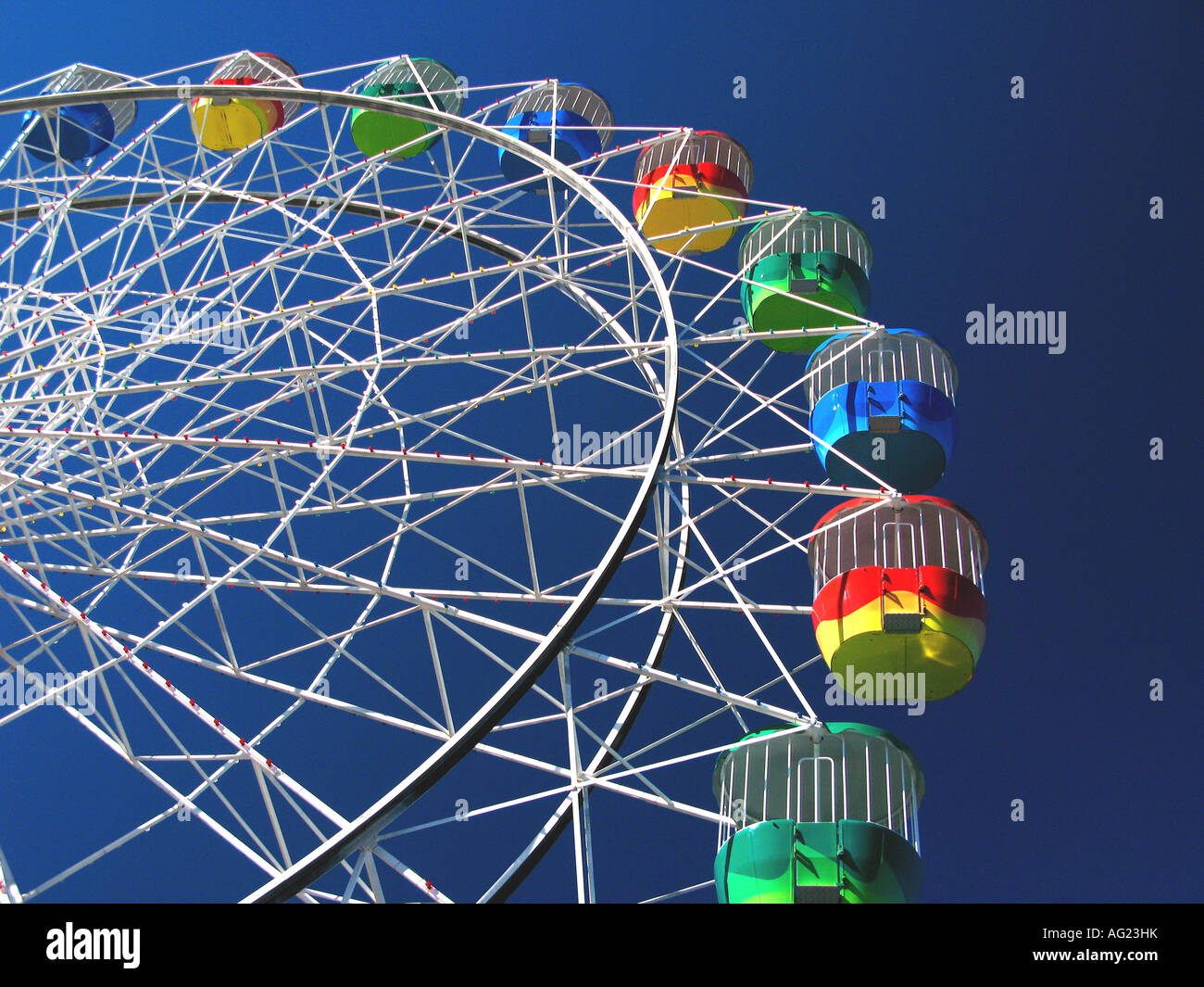 The gig wheel towers high above the rest of the funfair Stock Photo - Alamy