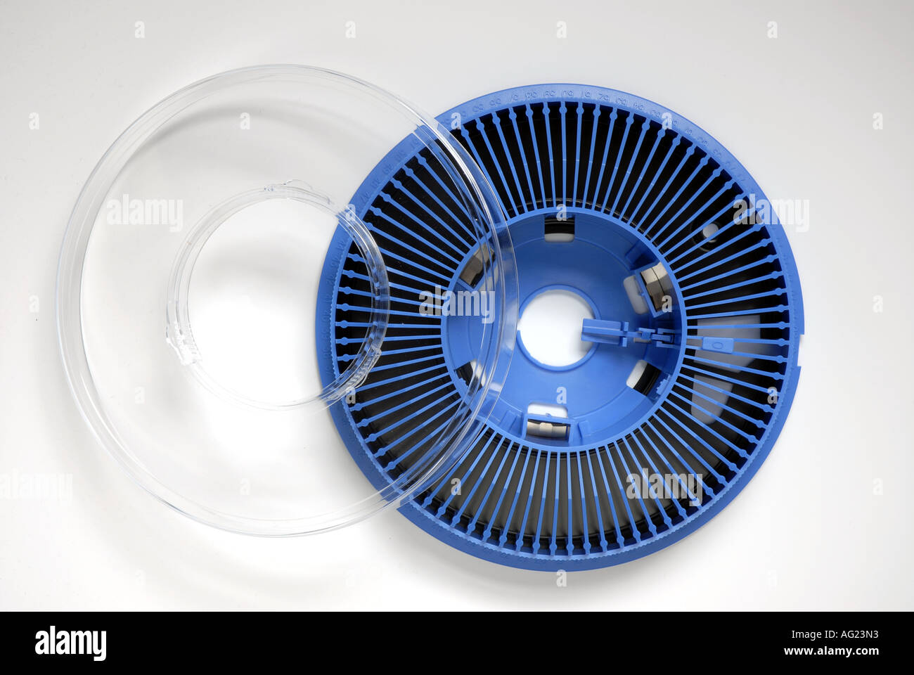 Slide projector carousel magazine Stock Photo - Alamy