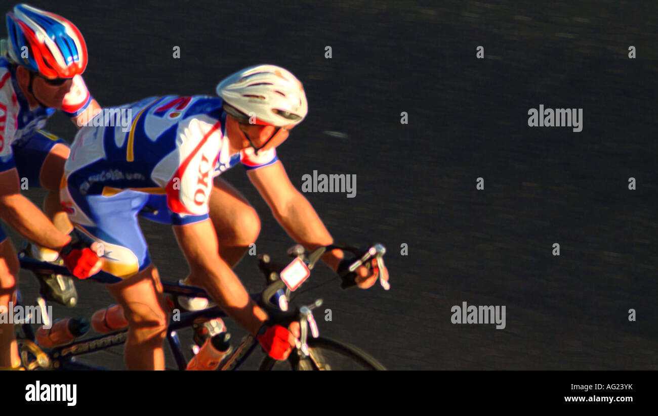 A tandem team in a cycle race Stock Photo - Alamy