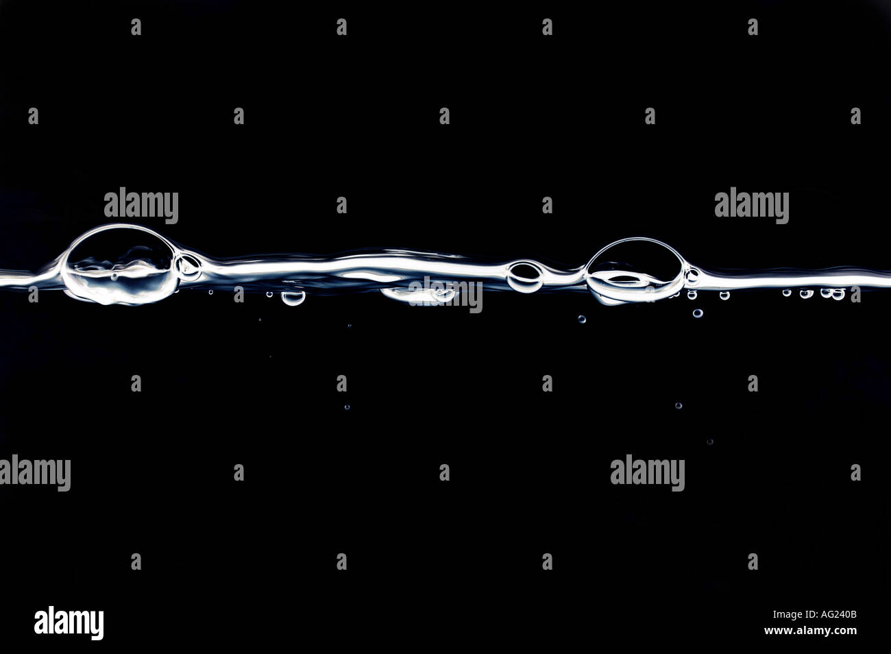 a line of black bubbles Stock Photo - Alamy