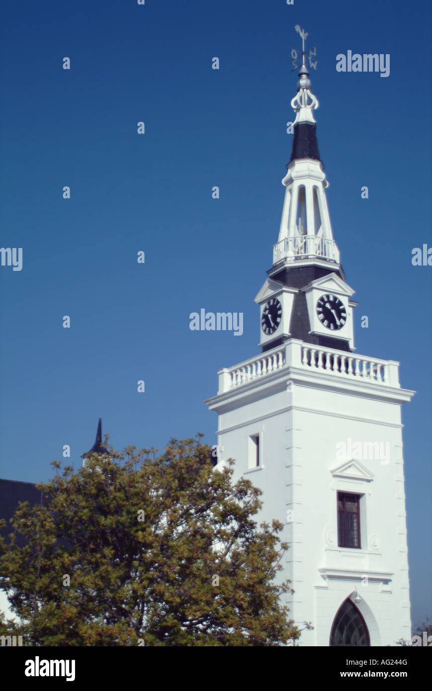 Church steeple in Hopefield a country town in South Africa Stock Photo ...