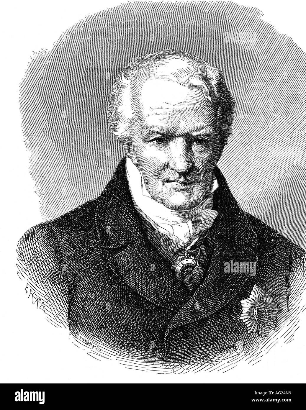 Alexander von humboldt engraving hi-res stock photography and images ...