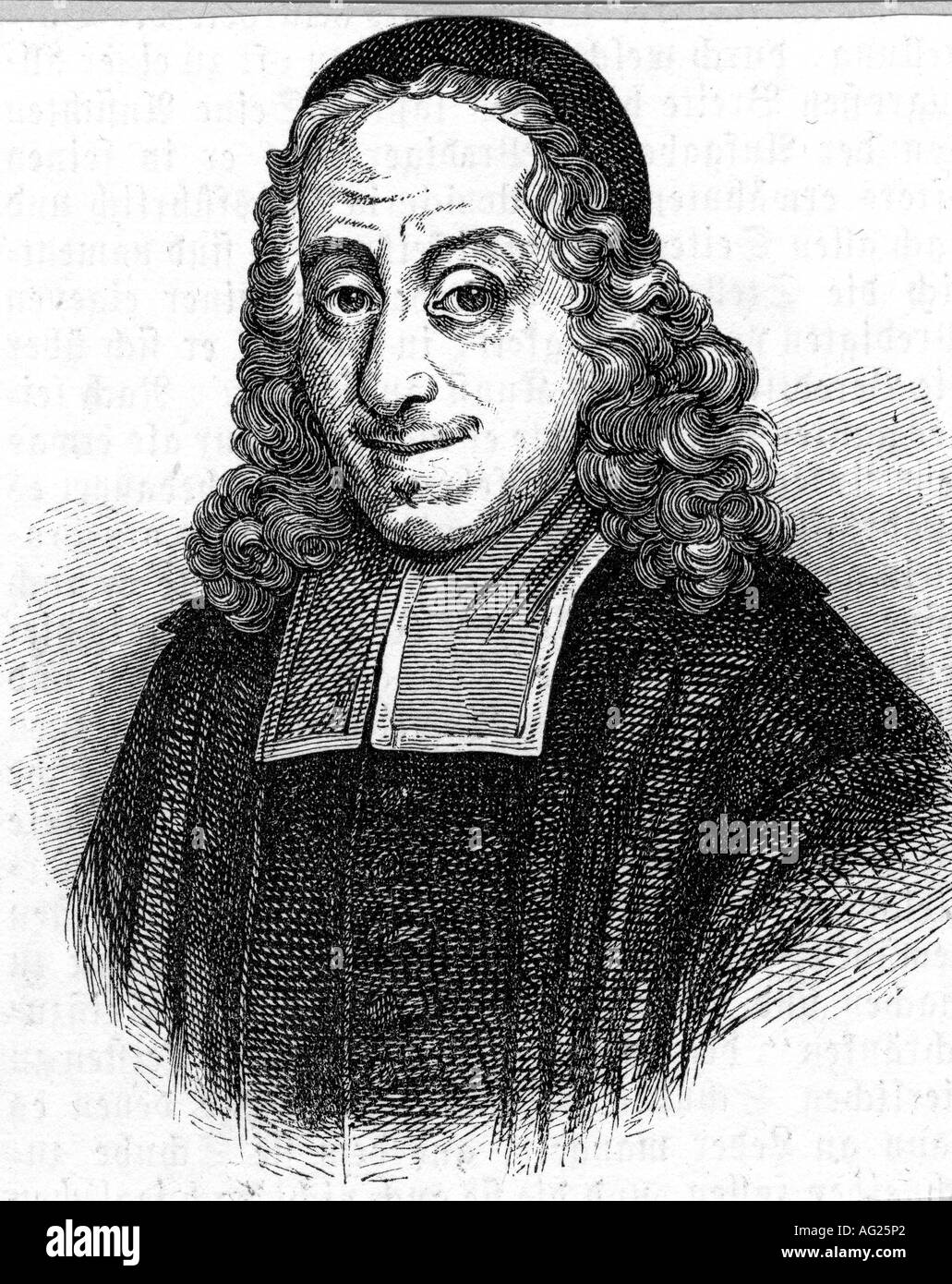 Spener, Philipp Jakob, 13.1.1635 - 5.2.1705, German clergyman, portrait ...