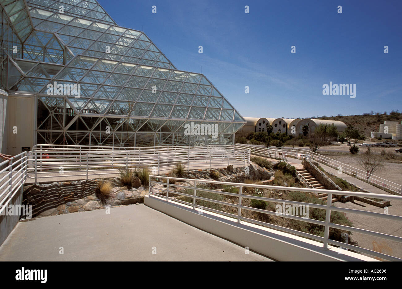 Biosphere 2 Sonoran Desert Arizona USA Desert section Stock Photo - Alamy