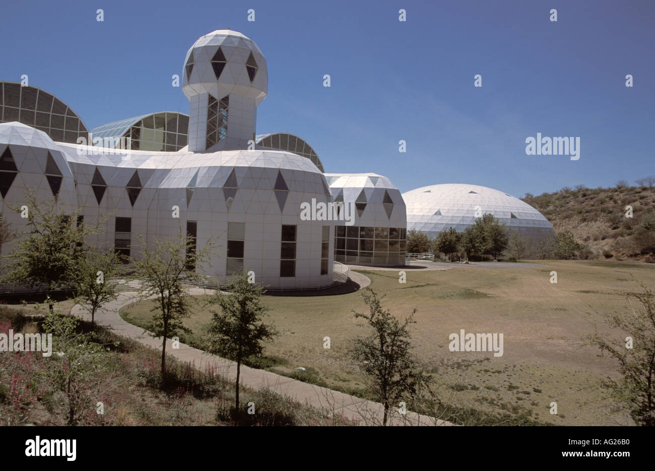 Biosphere 2 Sonoran Desert Arizona USA Habitat Section geodesic Stock ...