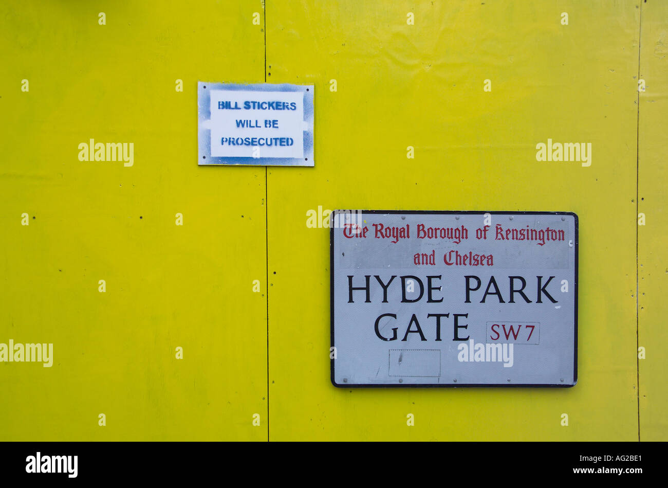 Bill stickers will be prosecuted hi-res stock photography and images ...