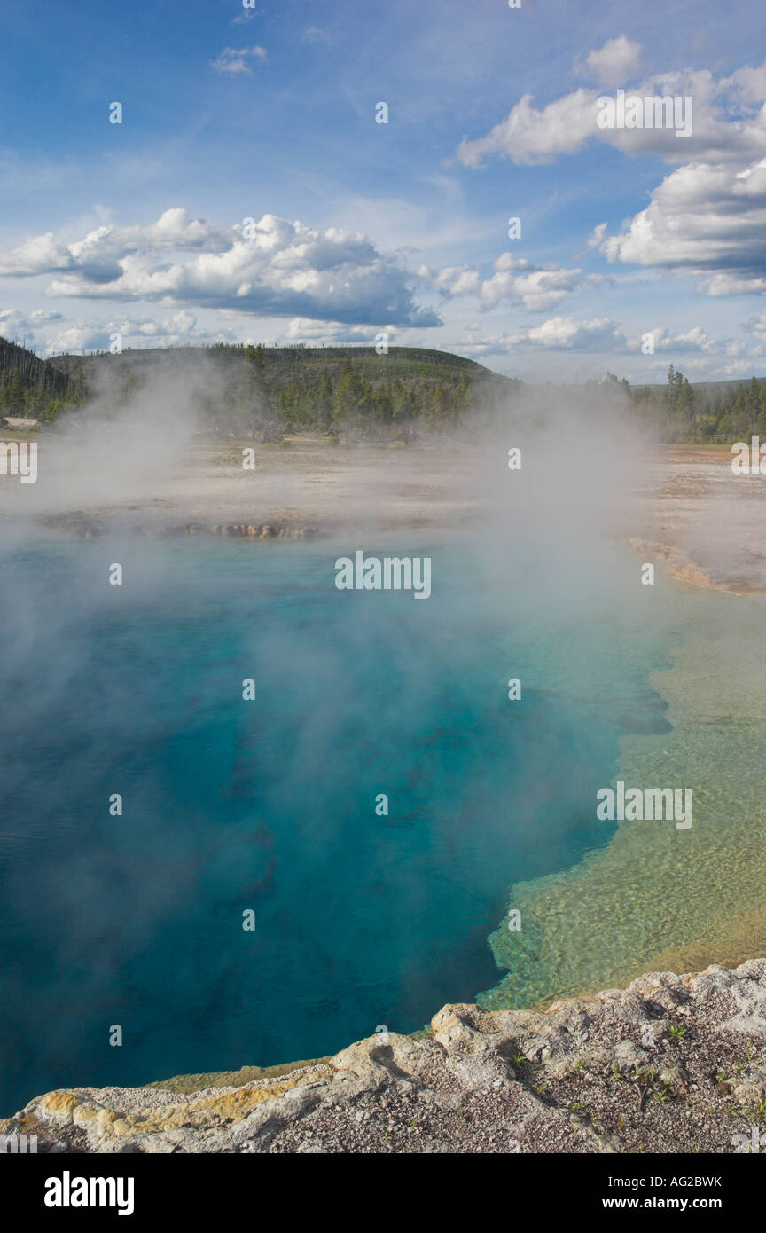 crested pool upper geyser basin yellowstone national park wyoming usa ...