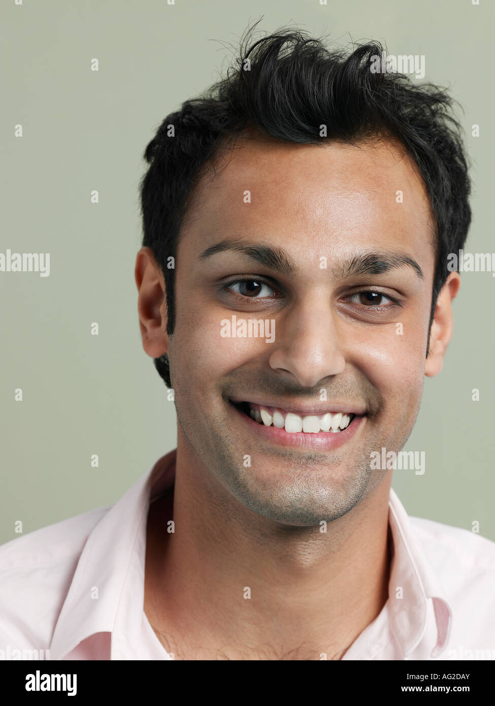 Mid adult man smiling, close-up Stock Photo - Alamy