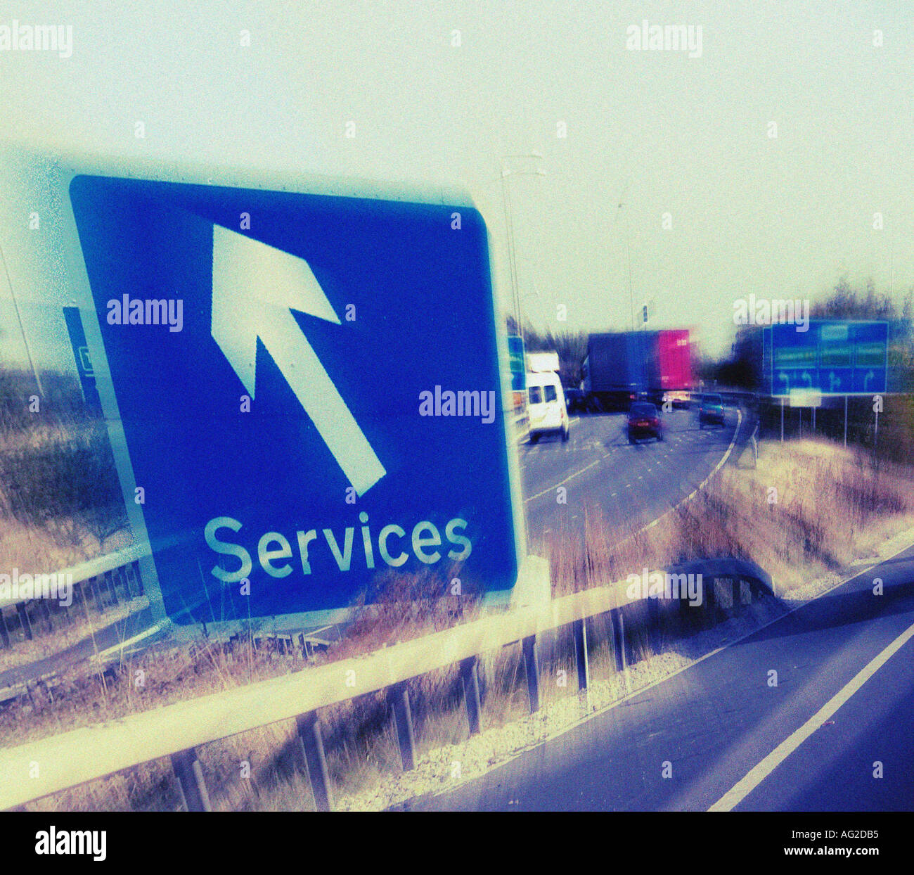 Motorway Sign Uk Miles High Resolution Stock Photography and Images - Alamy