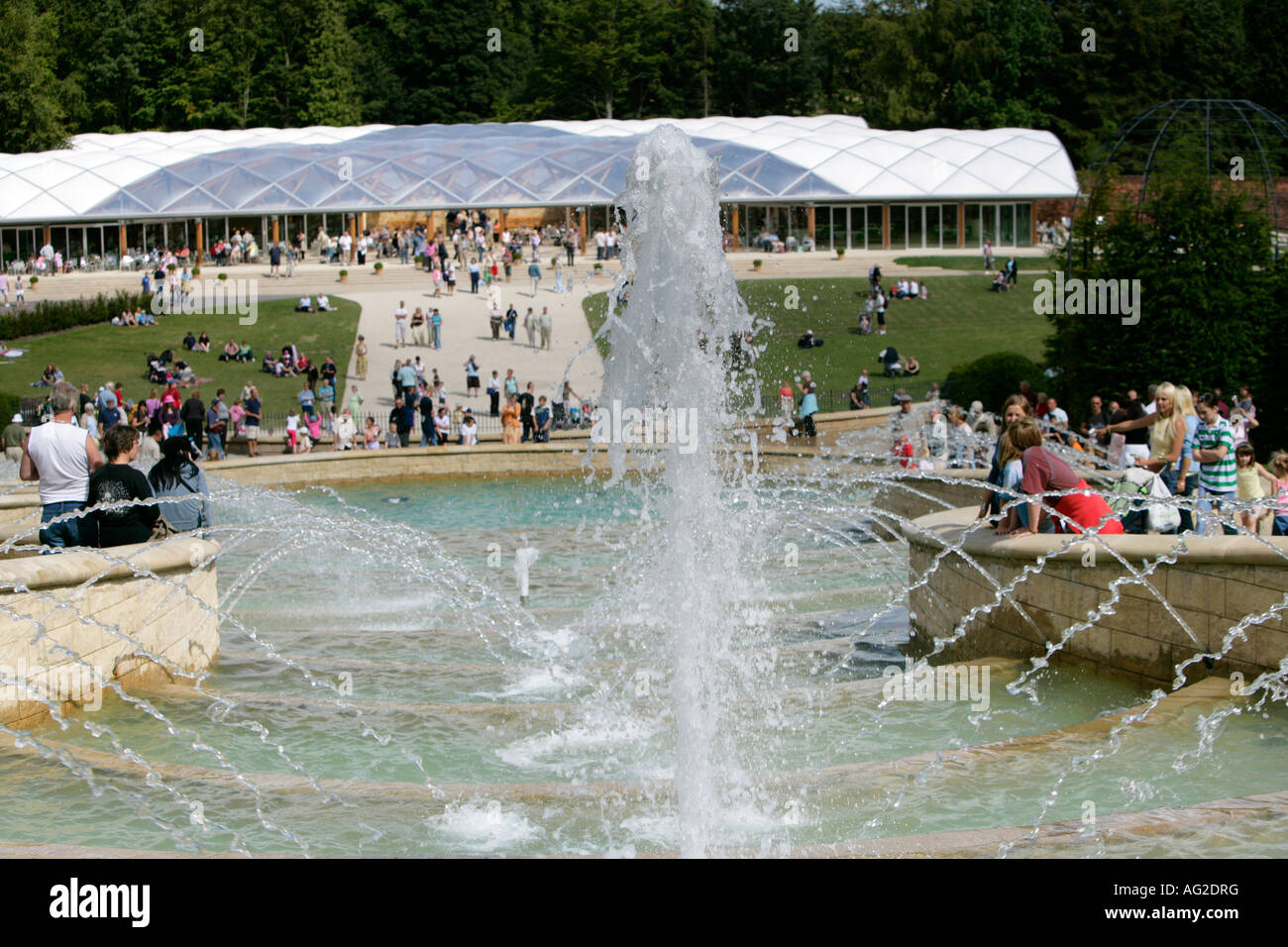 Looking Down The Grand Cascade To The Lower Basin, Garden Pavilion, The ...