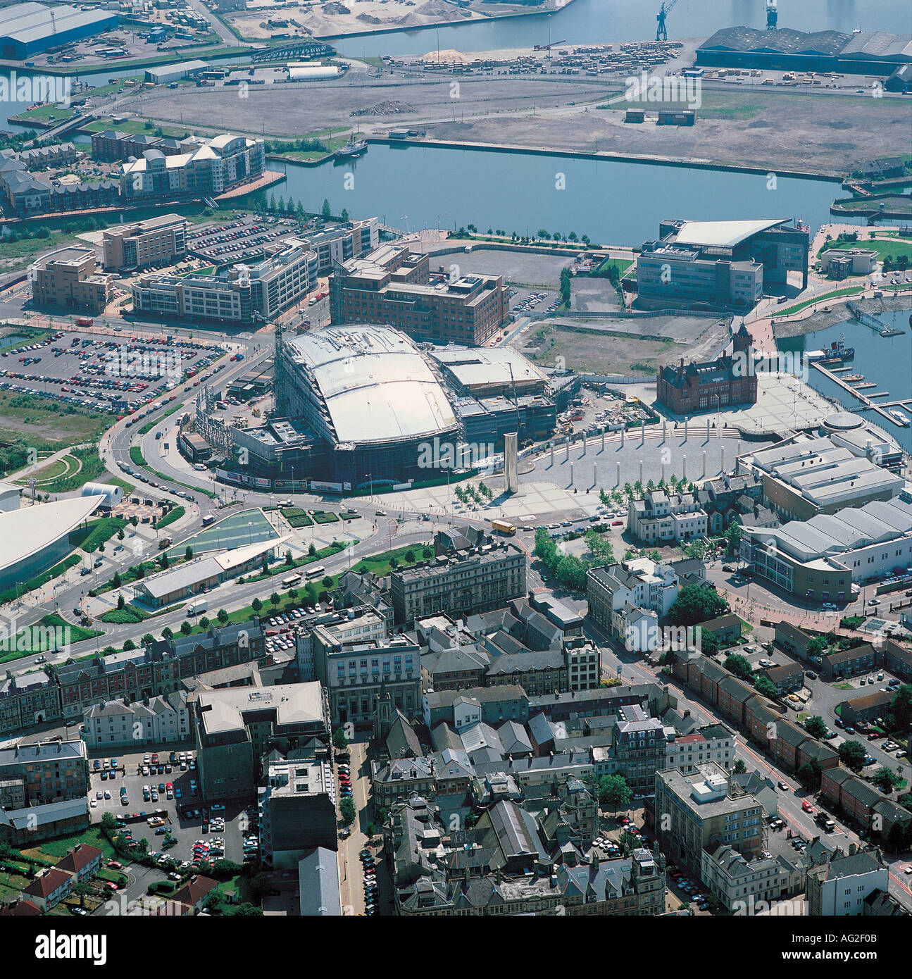 Cardiff Bay and Docks Showing Millennium Centre Arts Complex under ...