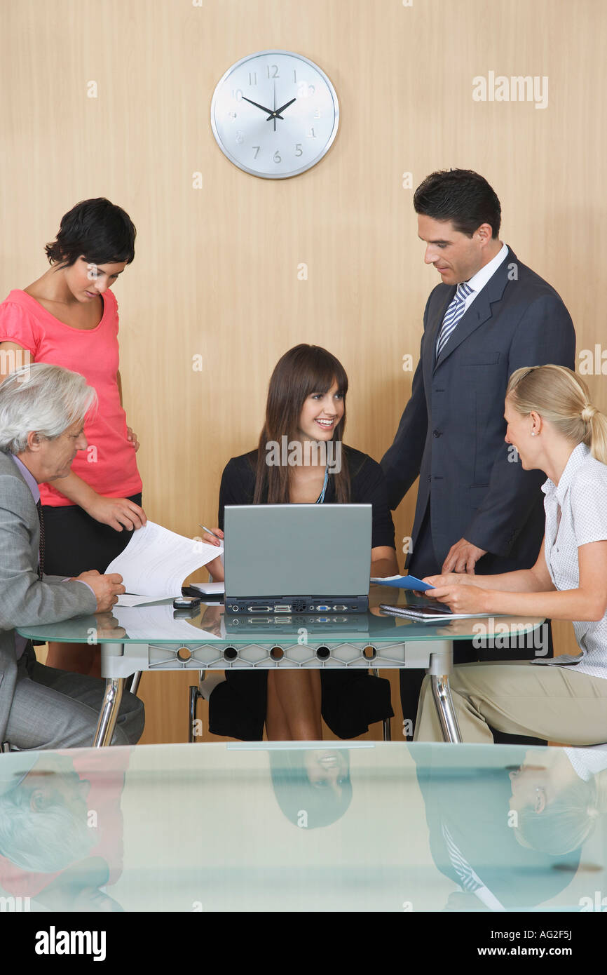 Business people having meeting in conference room Stock Photo - Alamy