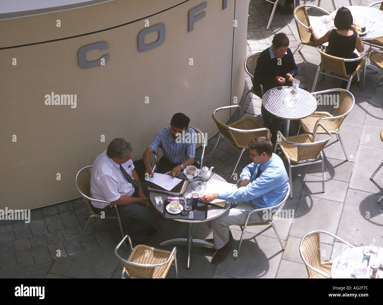 Coffee Shop Mermaid Quay Cardiff Bay South Glamorgan Wales UK Europe ...