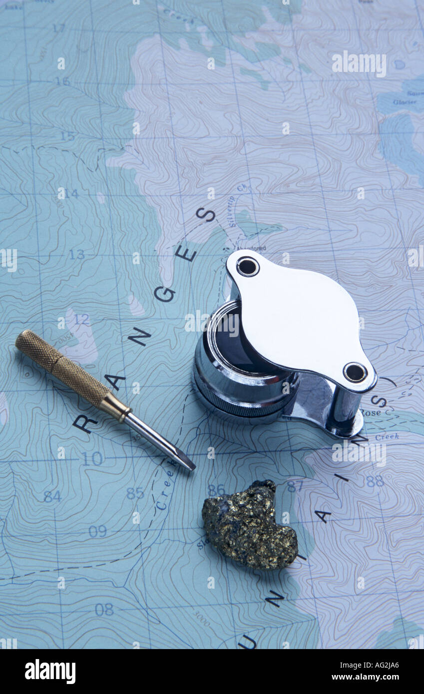 Gold mine map hi-res stock photography and images - Alamy