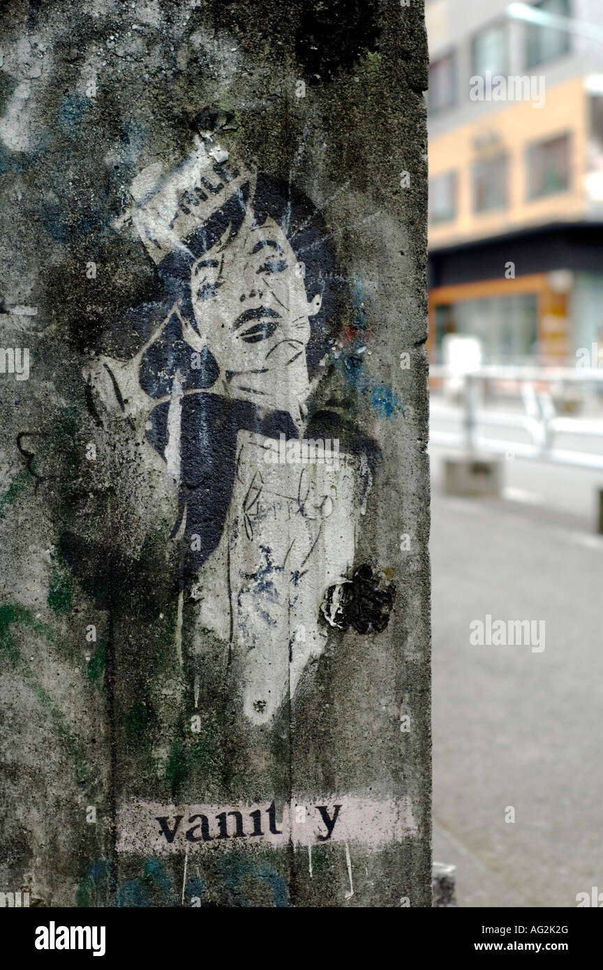 Vanity graffiti in Tokyo Stock Photo - Alamy