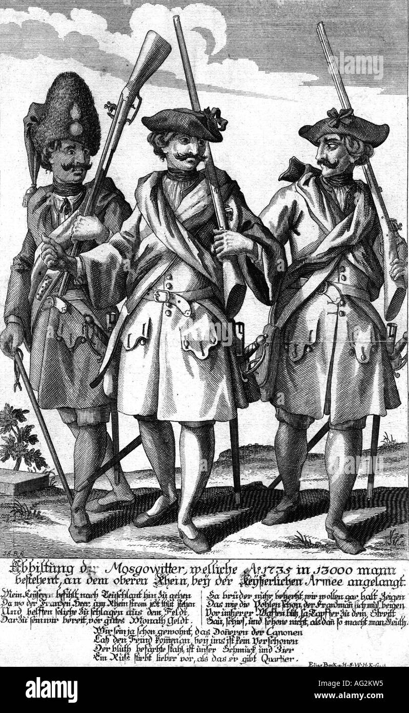 military, Russia, infantry, grenadier and two musketeers, Russian Corps ...