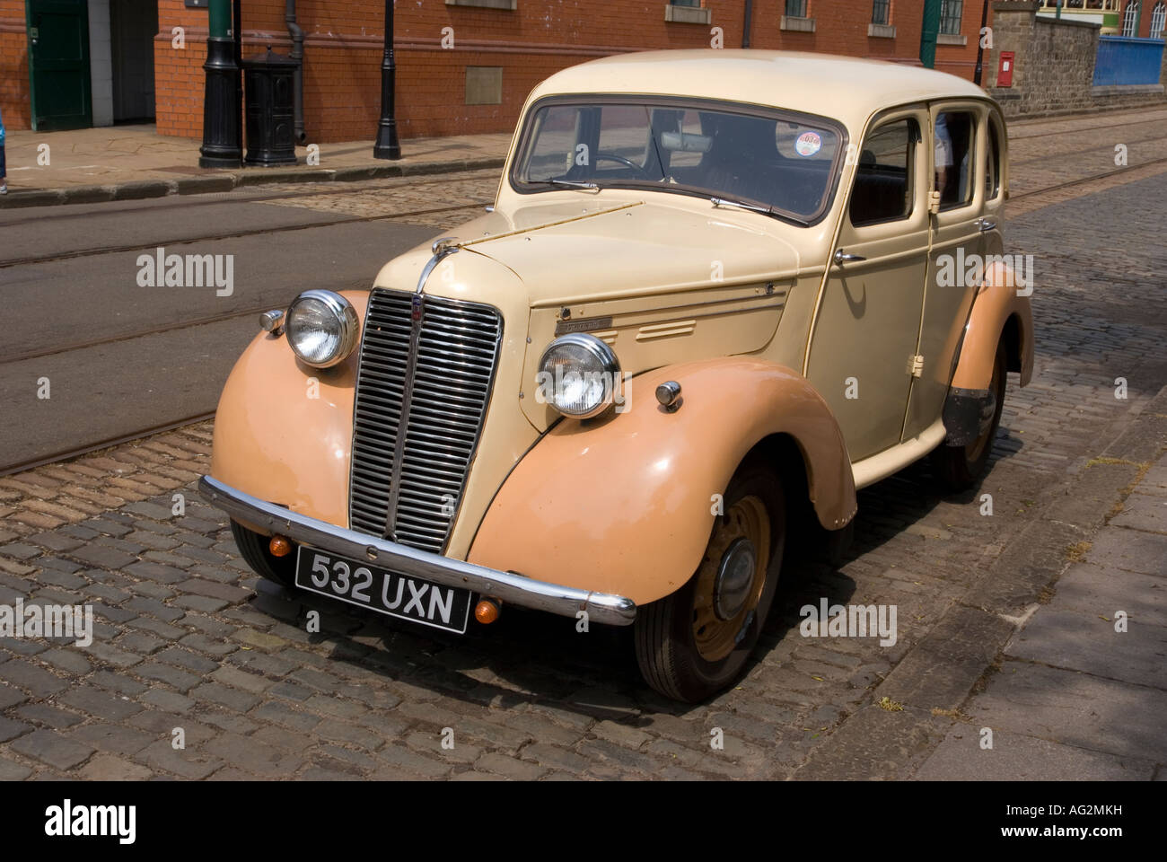 old morris ten car with south african plates at crich derbyshire Stock ...